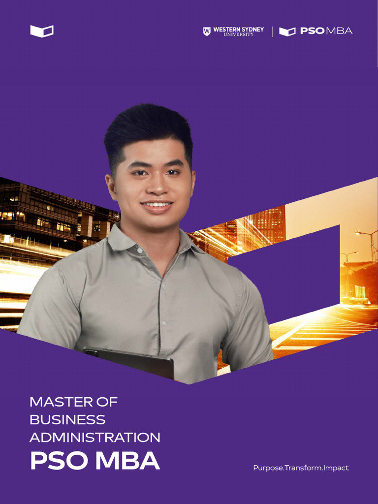 Brochure PSO MBA 2024 English | PDF | Master Of Business Administration | University