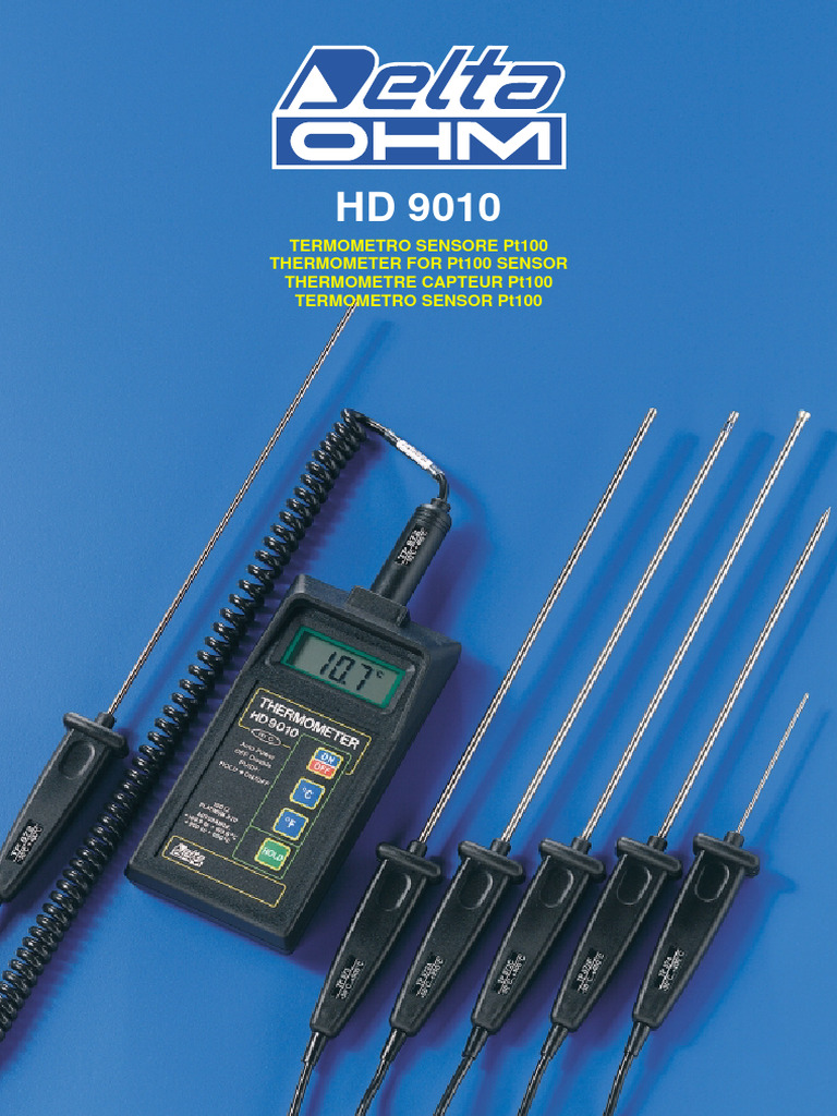 Thermomètre HD 9010 pour capteur Pt100 | PDF | Grandeur physique ...