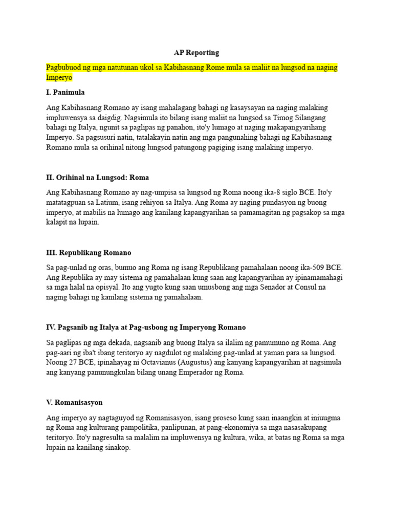 AP Reporting - Allen | PDF