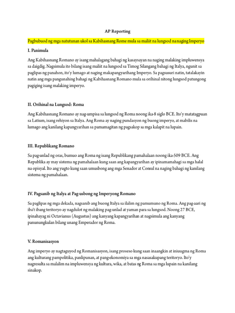 AP Reporting - Allen | PDF