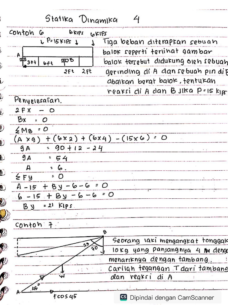 STATIKA Pertemuan 3 | PDF