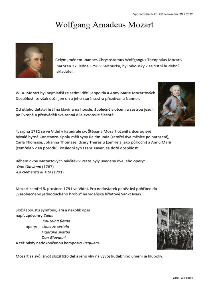 W. A. Mozart | PDF