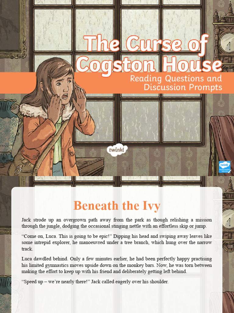 The Curse of Cogston House - Reading Questions and Discussion Prompts | PDF