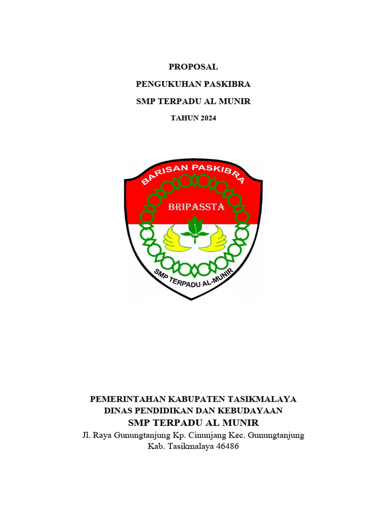 Proposal Pengukuhan Paskibra 2023 | PDF Proposal Pengukuhan Paskibra 2023 | PDF
