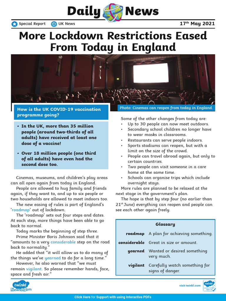 Lockdown Roadmap Step Three | PDF | Biological Globalization | Pandemic