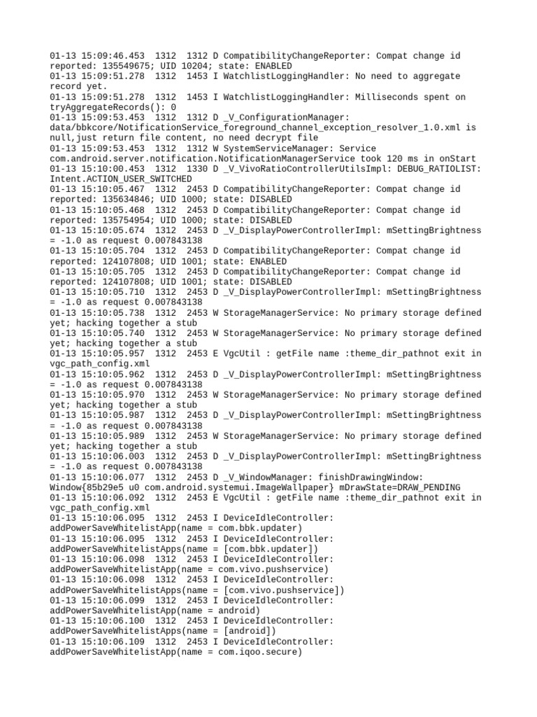 Log | PDF | Java (Programming Language) | Operating System Families
