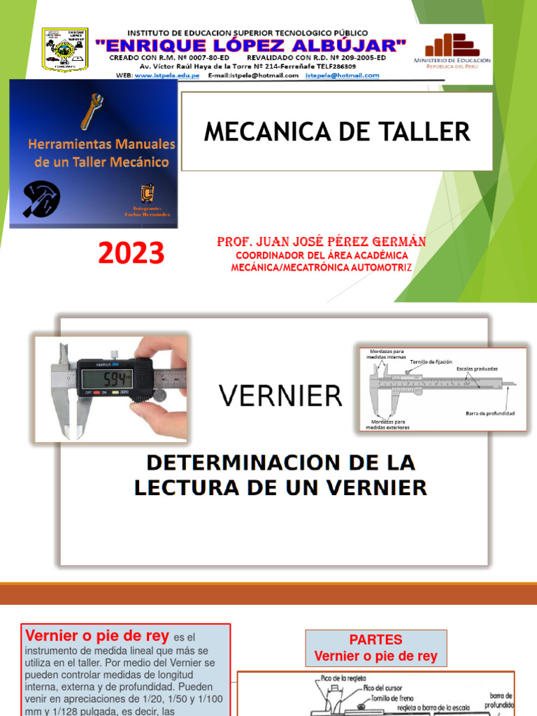 2 El Vernier | PDF | Metrología