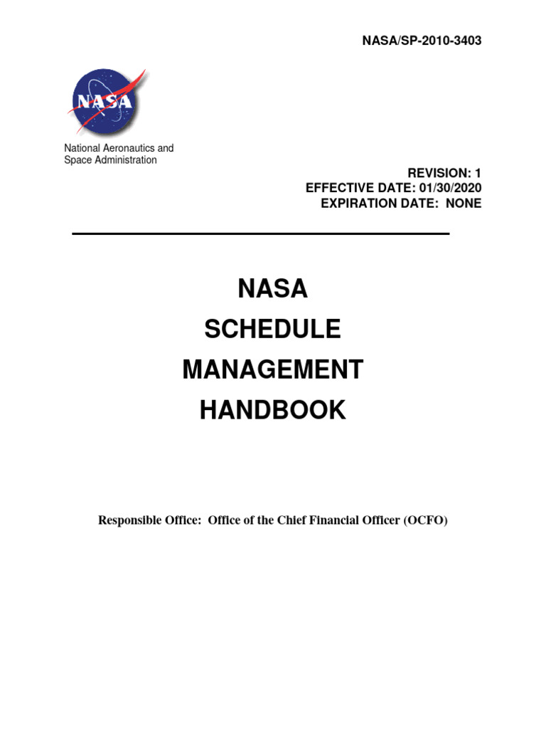 Nasa Schedule Management Hand Book Pag 166 | PDF | Business
