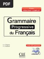 Grammaire Progressive Du Français - Niveau Intermédiaire - Livre ...