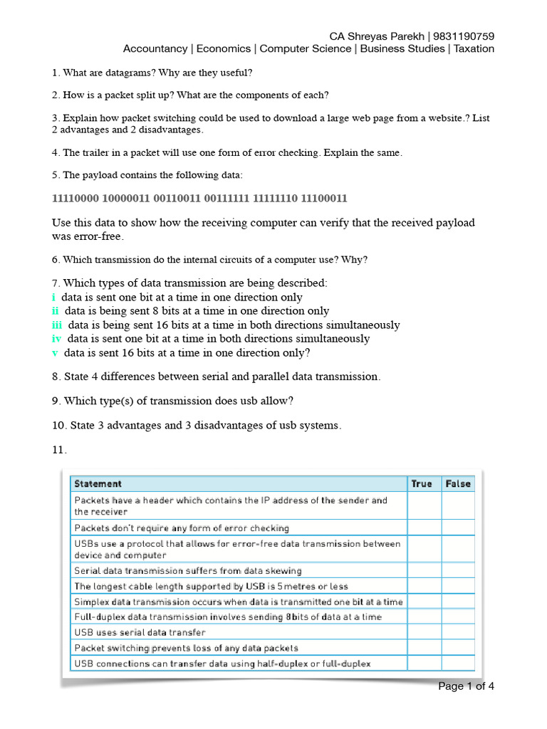 10 IGCSE CS Chapter 2 Comprehensive For Boards Exam | PDF | Error ...