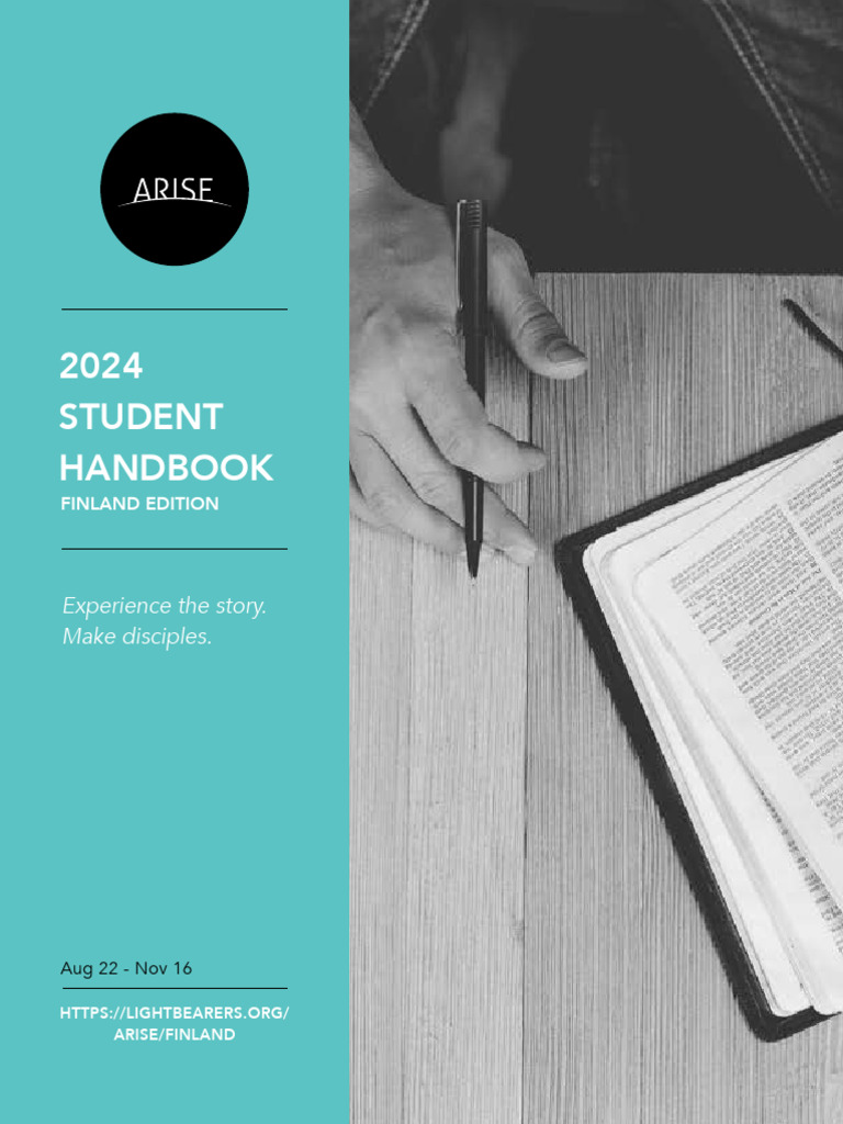 ARISE Finland Handbook 2024 | PDF | Bible | Disciple (Christianity)