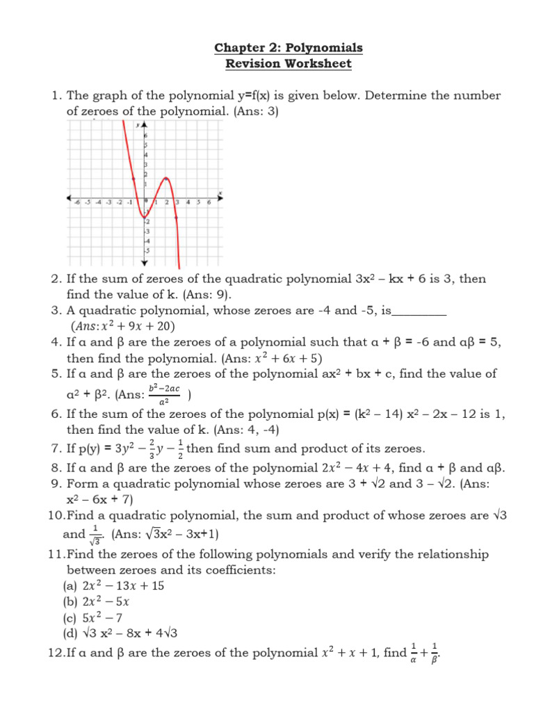 Chapter 2 | PDF | Polynomial | Zero Of A Function