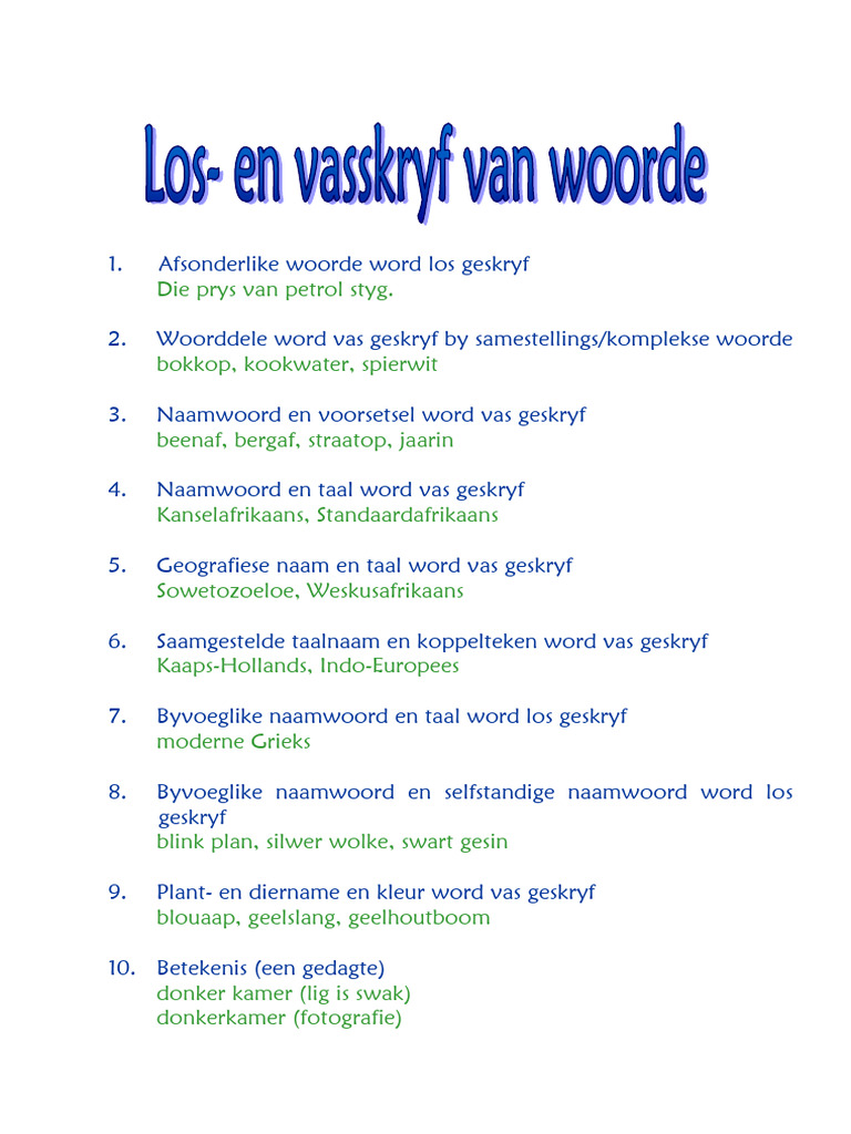 Los - en Vasskryf Van Woorde | PDF