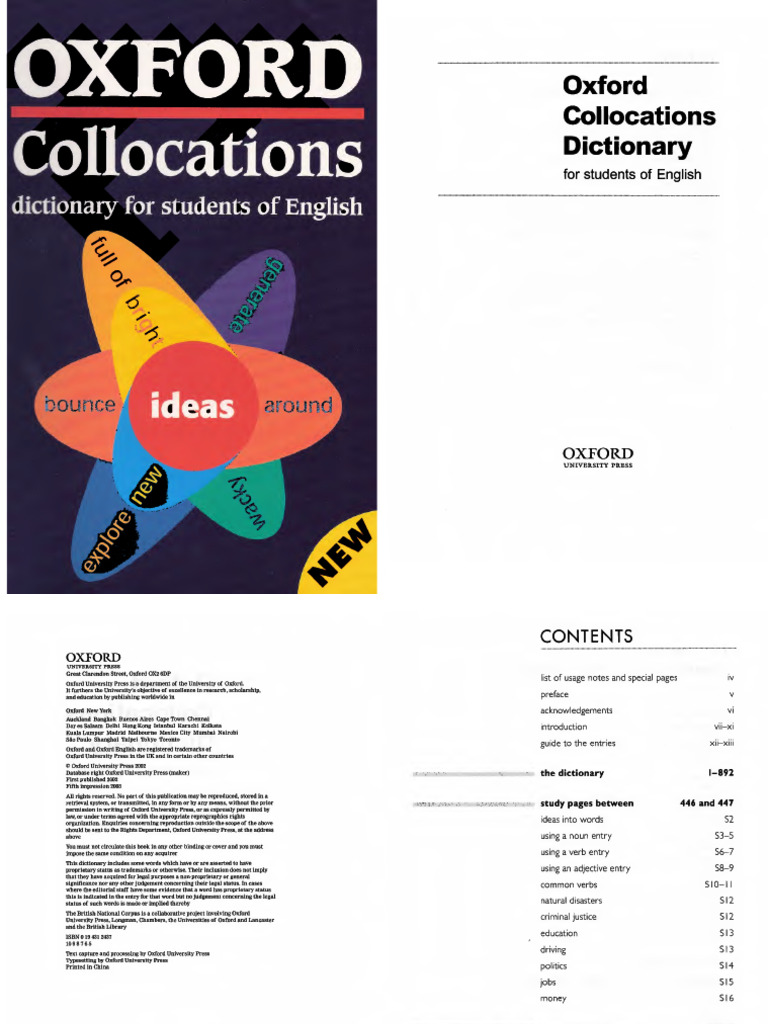 Oxford Collocations Dictionary For Students of English | PDF