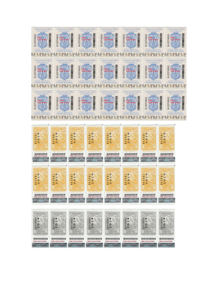 Timbres para Imprimir | PDF