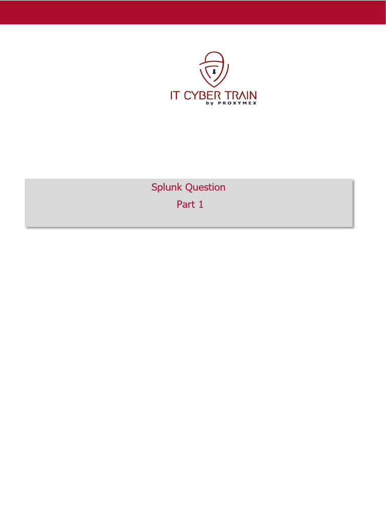 Splunk Questions 1 | PDF | Regular Expression | Statistics