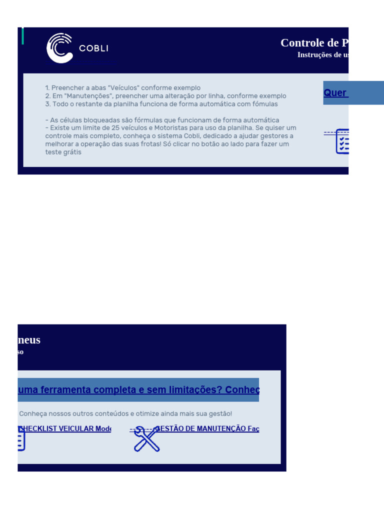 Controle de Pneus Excel | PDF | Pneu | Roda