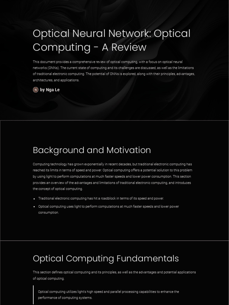 Optical Neural Networks Review | PDF | Optics | Artificial Neural Network