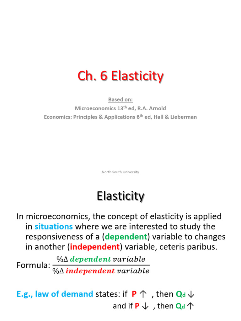 CH 6 - Elasticity | PDF