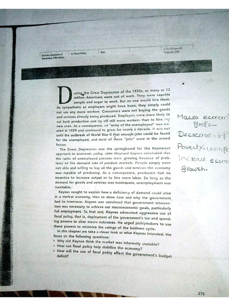 Macroeconomics Chapter 3 | PDF