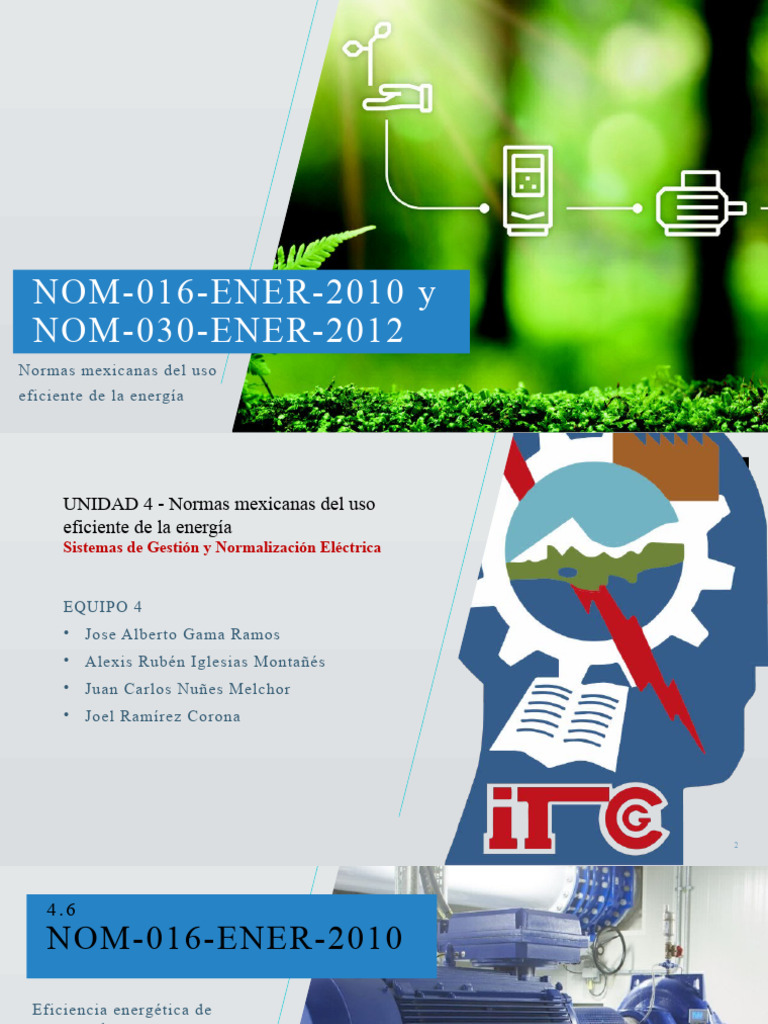 NOM-016-ENER-2010 y NOM-030-ENER-2012: Normas Mexicanas Del Uso ...