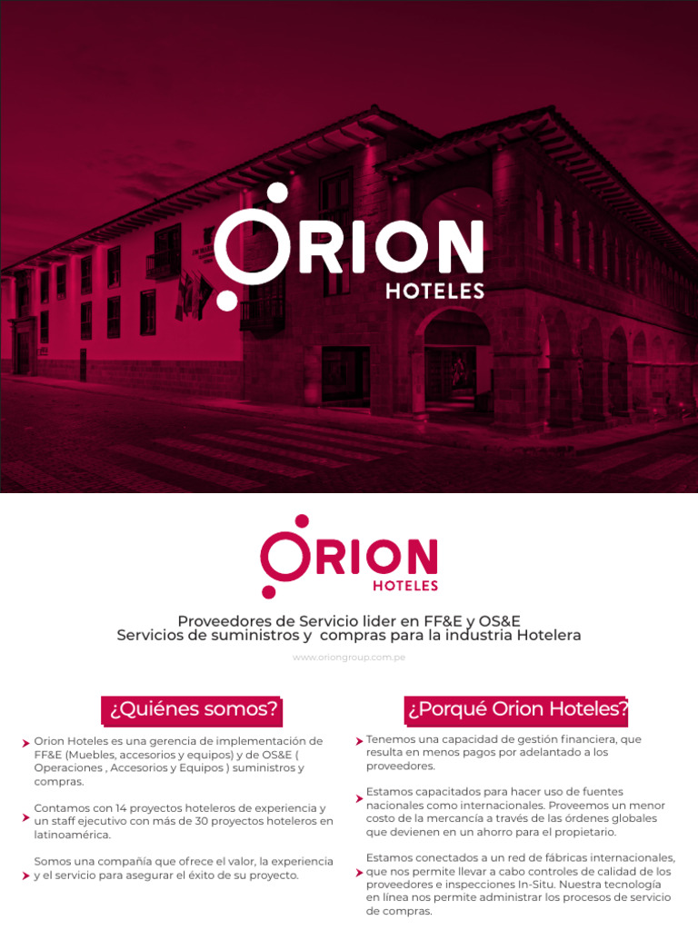 Catalogo Hoteles Orion | Descargar gratis PDF | Hotel | Calidad (comercial)