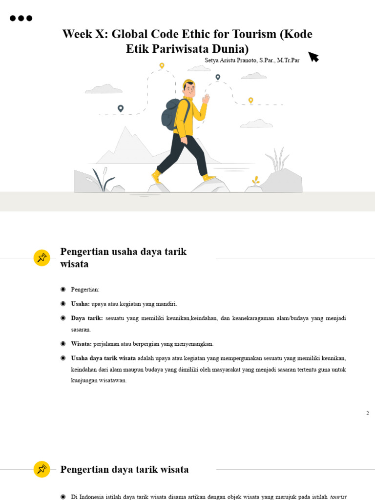 Week 11 - Global Code of Ethics For Tourism (Kode Etik Pariwisata Dunia ...