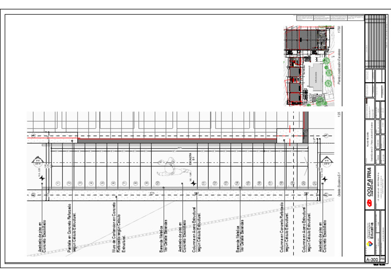 PR-A-300 Planta Detalle Escalera E-1-A-300 Planta Detalle Escalera E-1 | PDF | Ingeniería ...