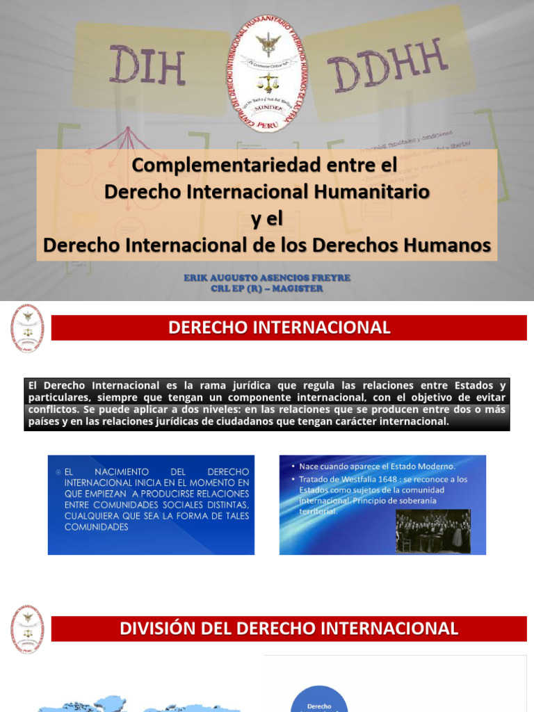 Complementariedad DIH y DIDH | PDF | Ley humanitaria internacional ...