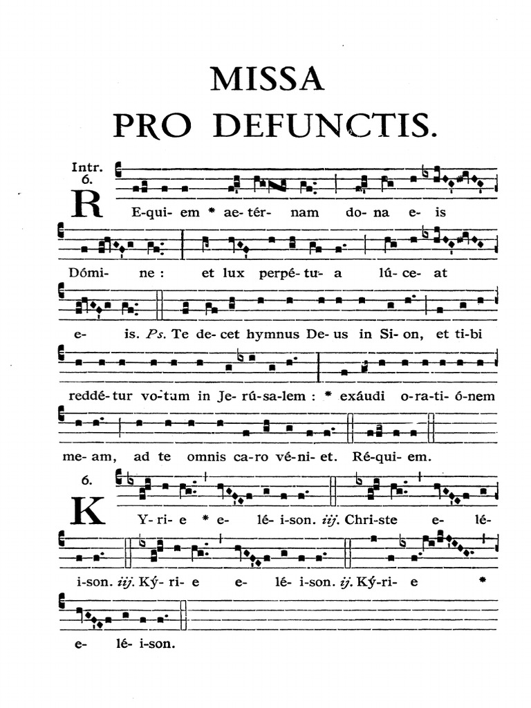 Missa Pro Defunctis (Missa Tradicional) | PDF | Adoración Cristiana Y Liturgia