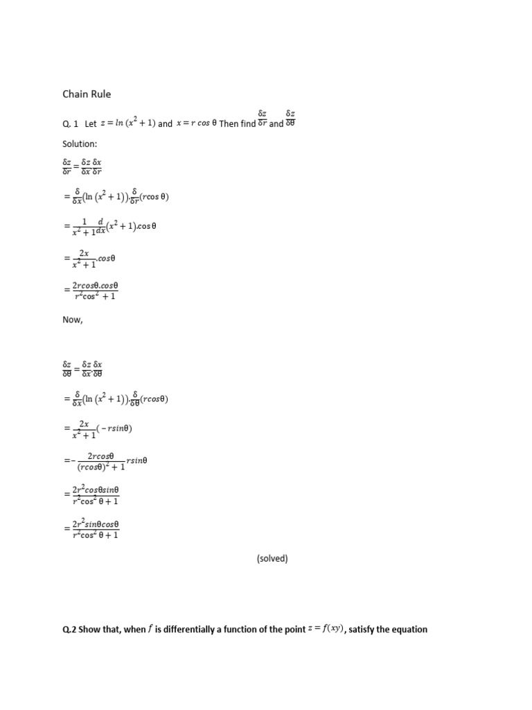 Partial Differentiation (1, Note) | PDF | Equations | Mathematical Analysis