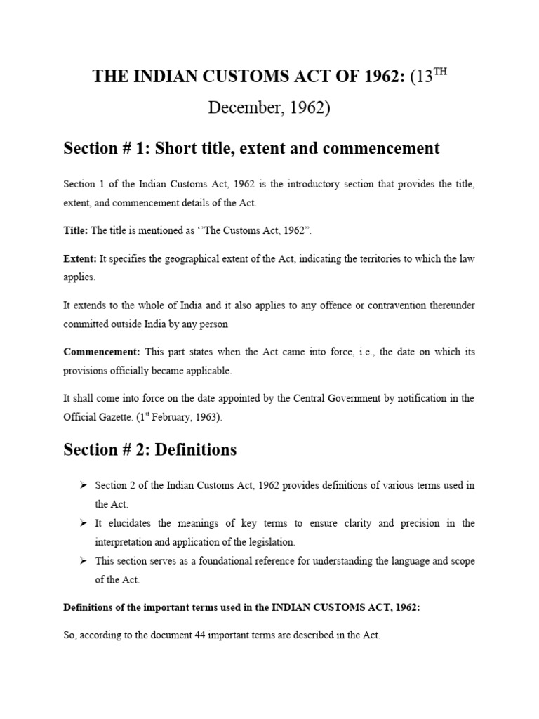 Study Notes (1-100) | Download Free PDF | Customs | Tariff