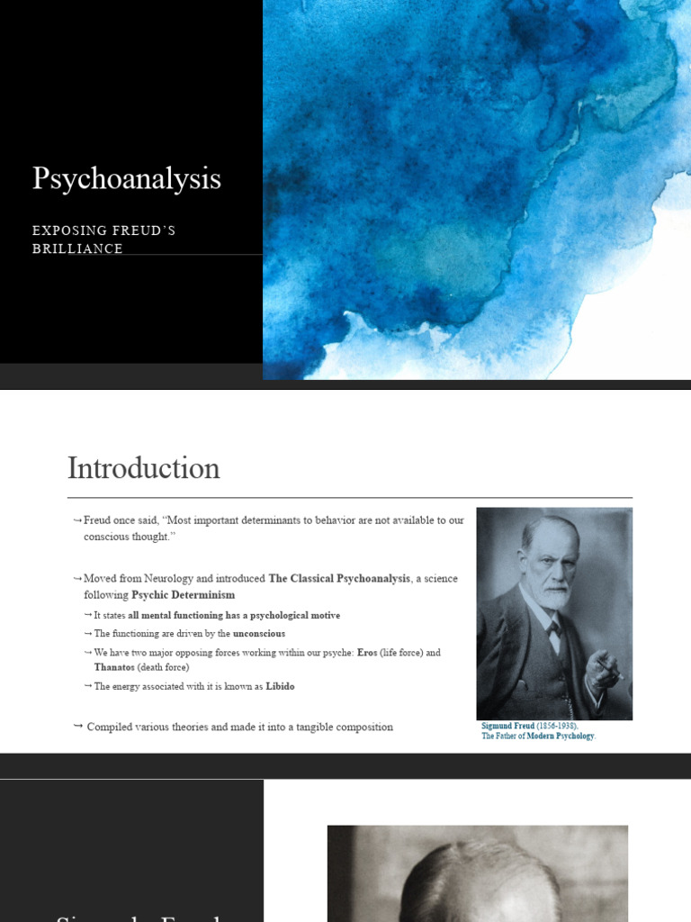 Psychoanalysis | PDF | Id | Sigmund Freud