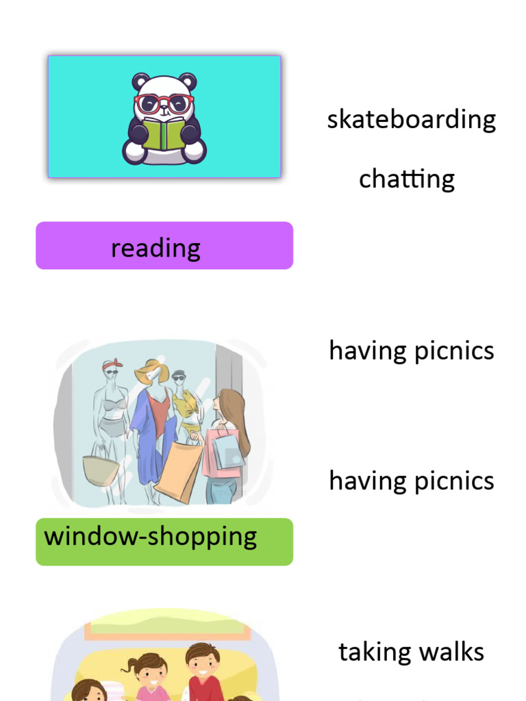 Free Time Activities (Vocabulary) | PDF