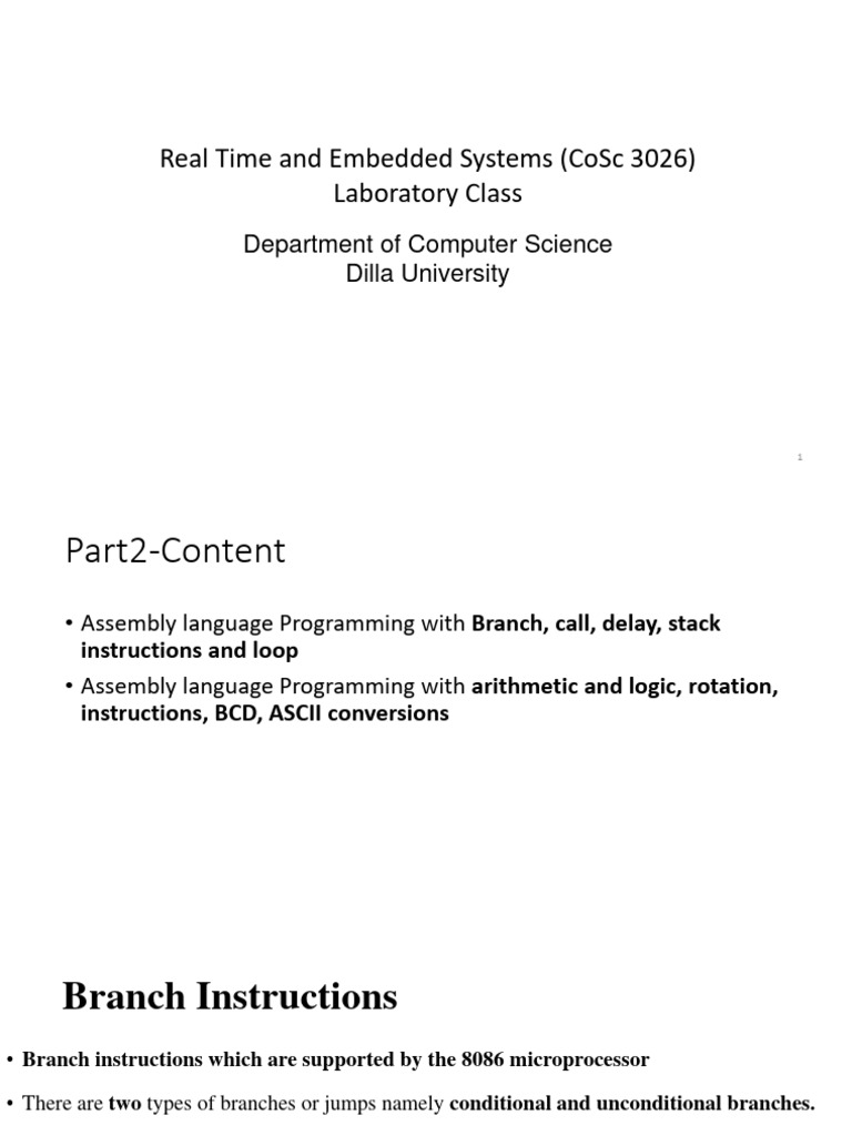 Part 2 | PDF | Assembly Language | Computing