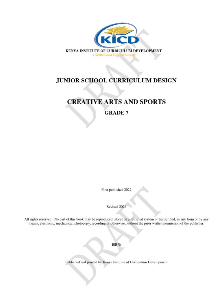 Grade 7 Creative Arts & Sports | PDF | Learning | Creativity