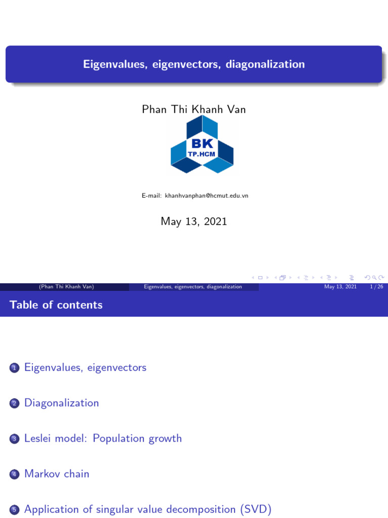 Chapter 5 Eigenvalue Eigenvector Pdf Eigenvalues And Eigenvectors
