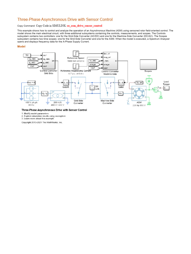 Tema de casa Three-Phase Asynchronous Drive with Sensor Control | PDF