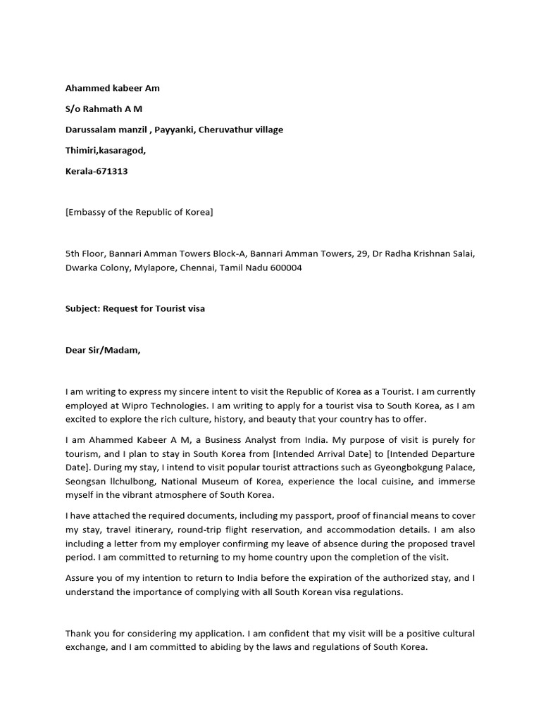 Cover Letter 1 | PDF