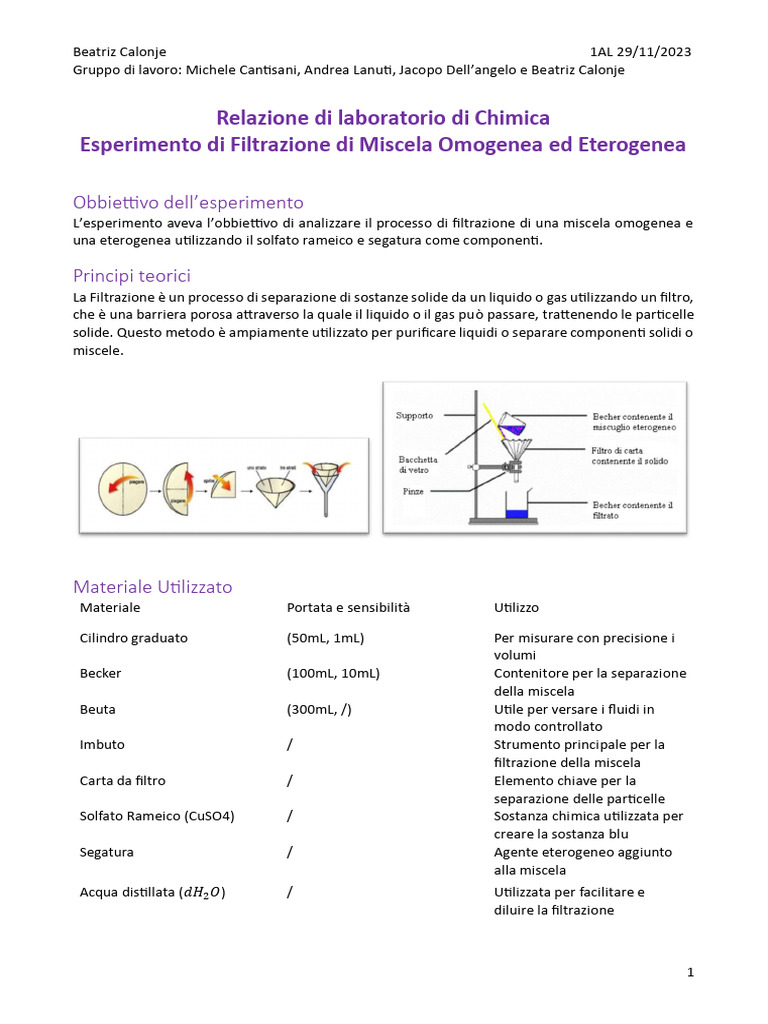 Relazioni Di Chimica-2 | PDF