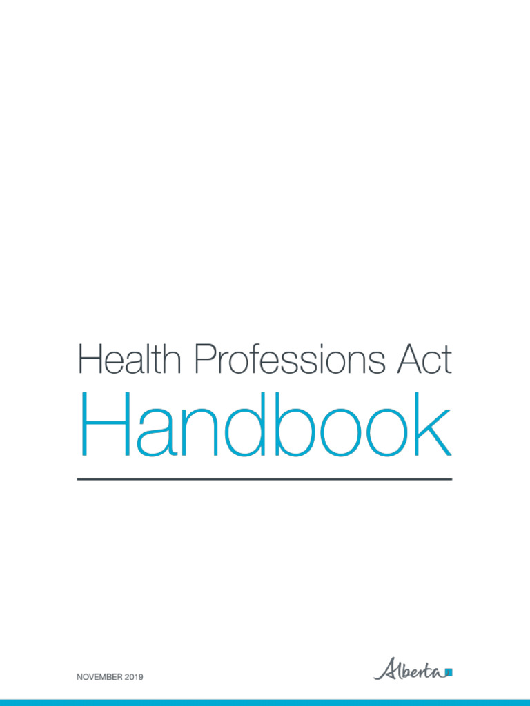 Health Health Professions Act Handbook 2009 | PDF | Profession | Employment