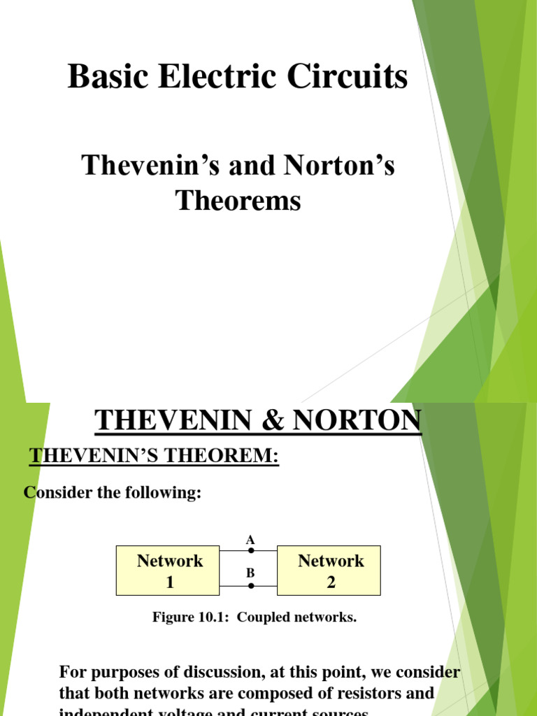 Thevenin and Norton | PDF | Electrical Network | Electronics