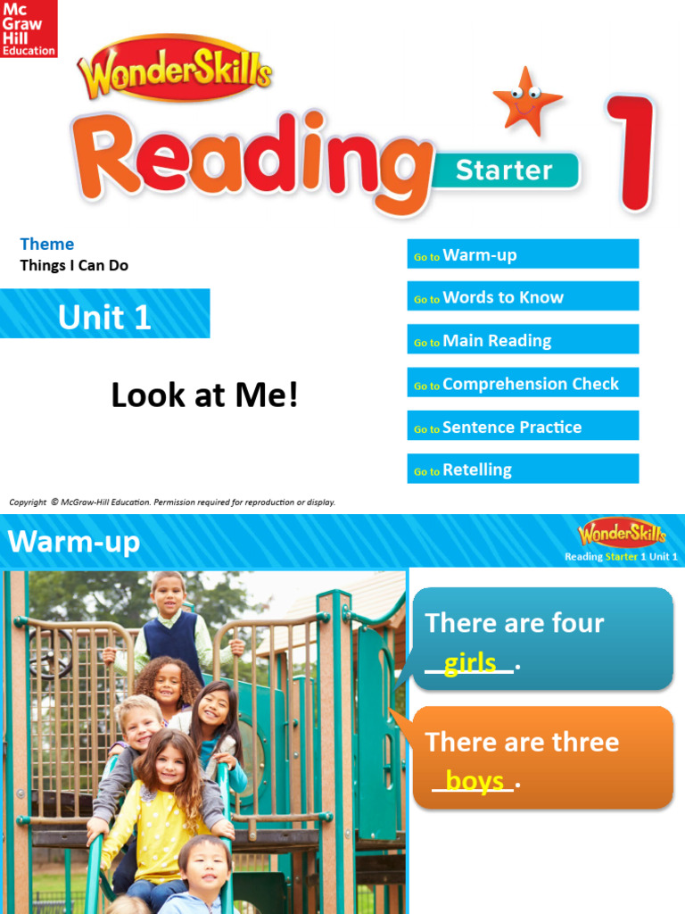 WonderSkills PPT Starter 1 Unit 1 | PDF | Copyright Law | Freedom Of Expression Law