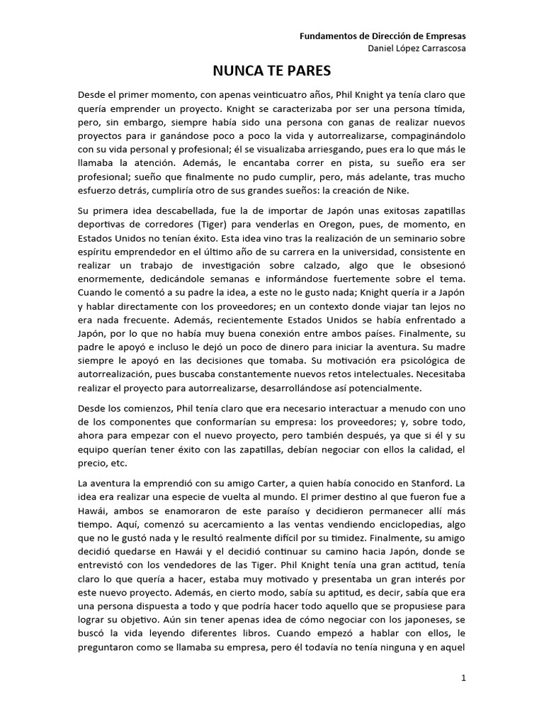 Nunca Te Pares | PDF | Nike | Bancos
