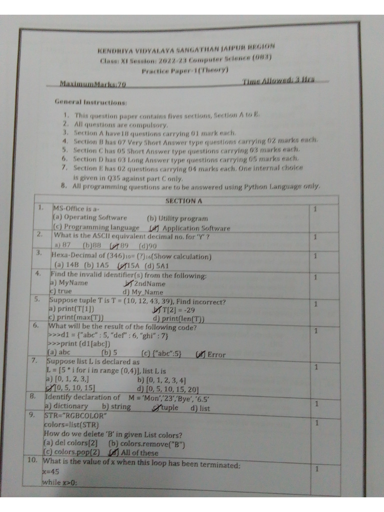 Cs - Hw.sample Papers. Sealed. | PDF