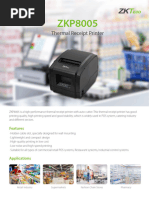 YHD-80E 80mm Receipt Printer | PDF | Printer (Computing) | Office Equipment
