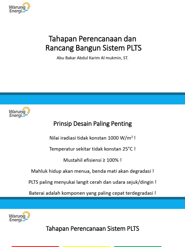 Rancang Bangun Sistem PLTS Terintegrasi | PDF