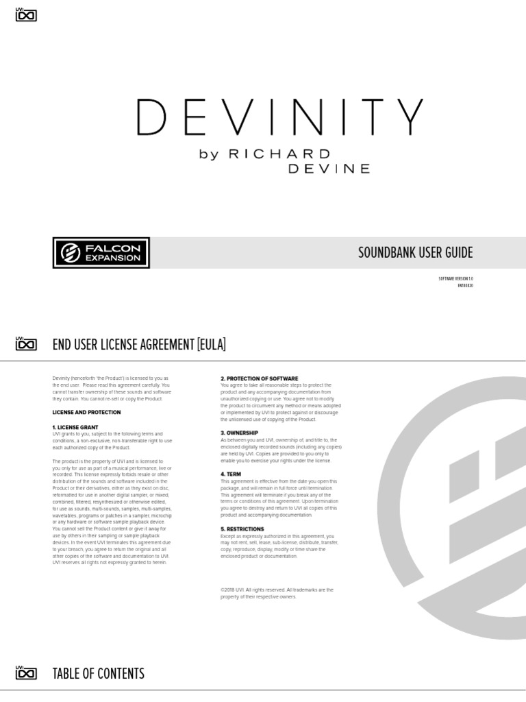 Devinity Manual | PDF | Synthesizer | Computer Keyboard