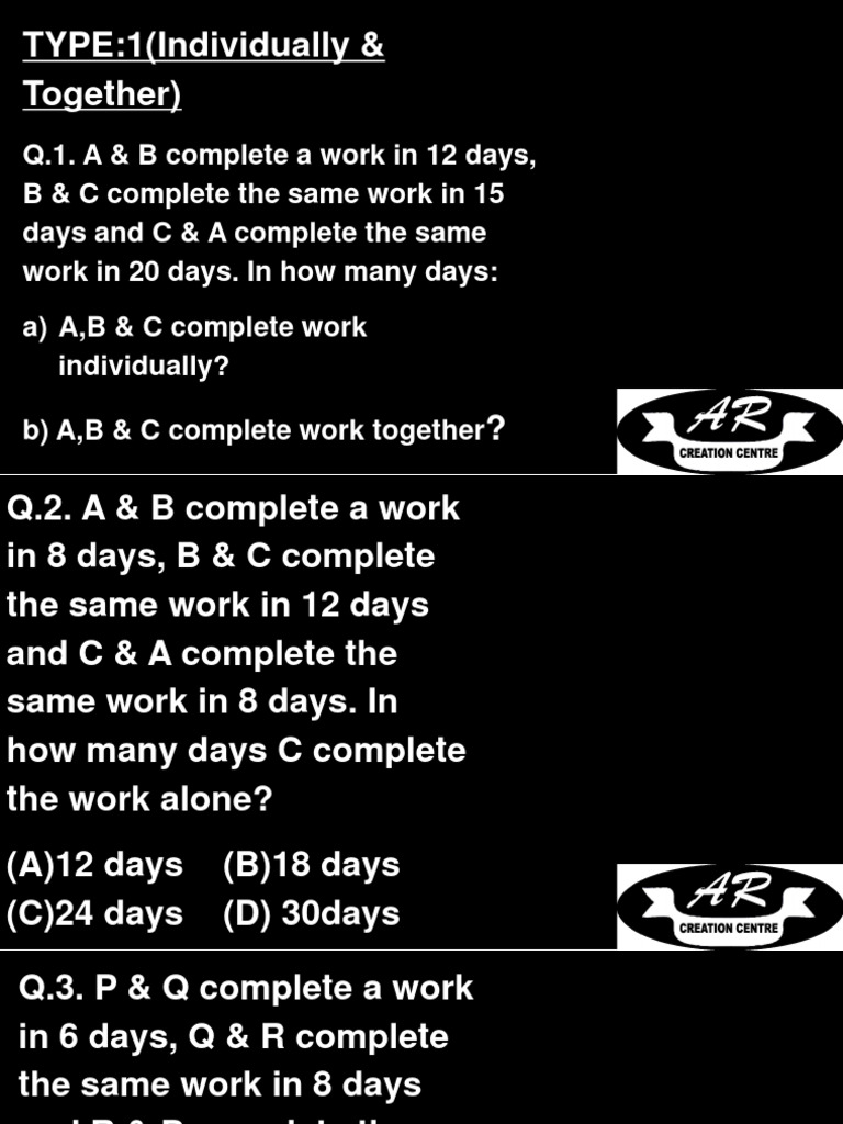 Extra Men Needed for Work Completion | PDF | Employment | Economies