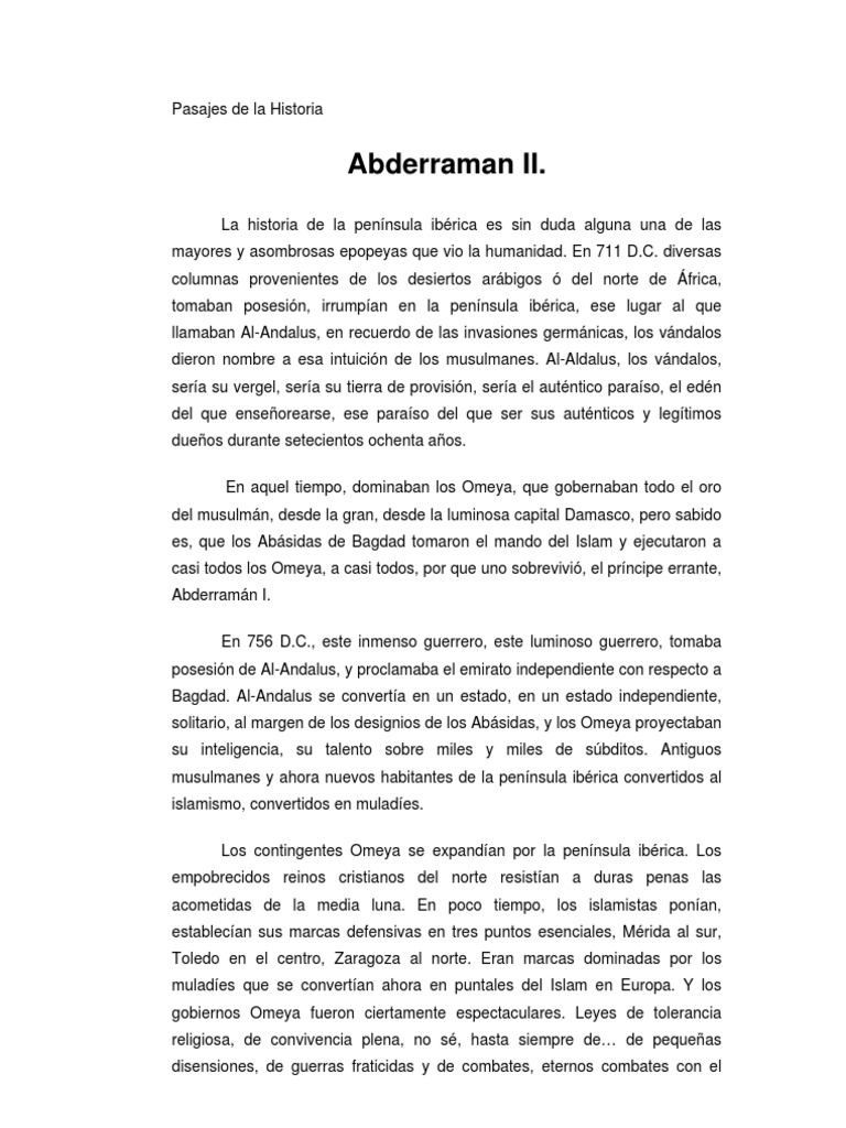 Abderraman II | PDF | Al Andalus | Vikingos